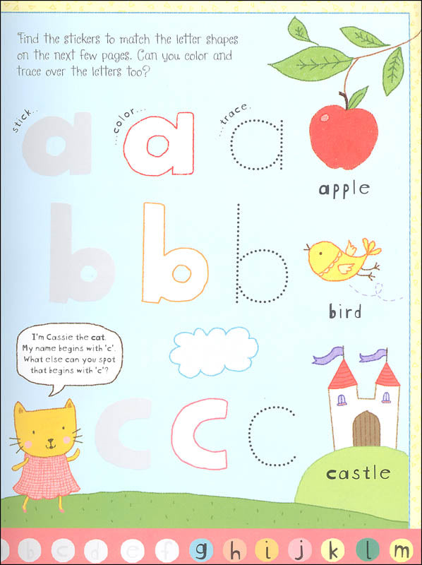Get Ready For School Sticker Book- Alphabet – Smart Toys PH